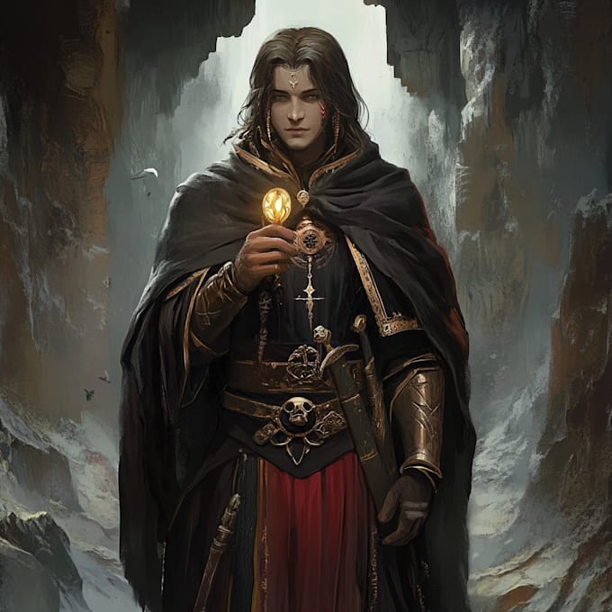 Draw realistic fantasy character for concept art by Traeldei | Fiverr