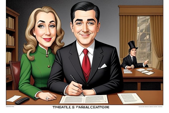 Draw satire, editorial or political cartoons for you by Bessiogan | Fiverr
