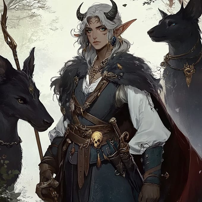 Make a dnd character art and dnd character design by Izikheth | Fiverr