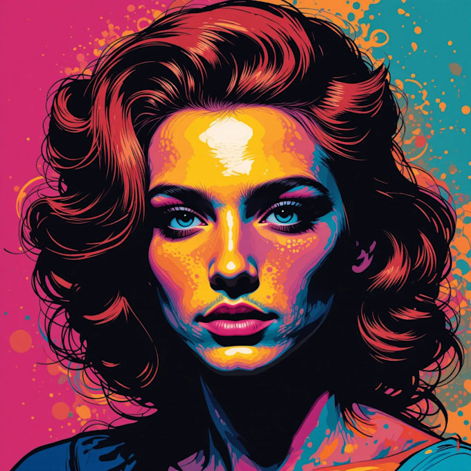 Make your face photo into wpap pop art style by Pearlymeadows | Fiverr