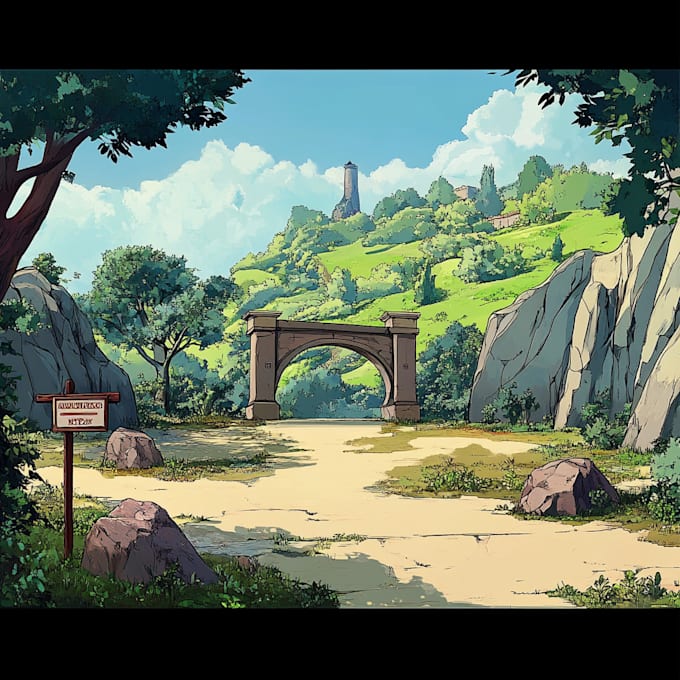 Make your visual novel , fantasy and game background by Hellunai | Fiverr