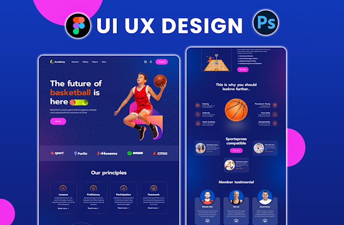 Create stunning ui ux dashboards in figma by Netkom_designer | Fiverr