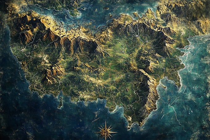 Make a professional fantasy map for your rpg by Reelileok | Fiverr