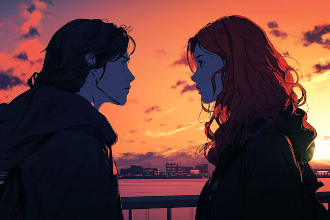 Draw your story into comic, manga, or anime style by Kerdwrence | Fiverr