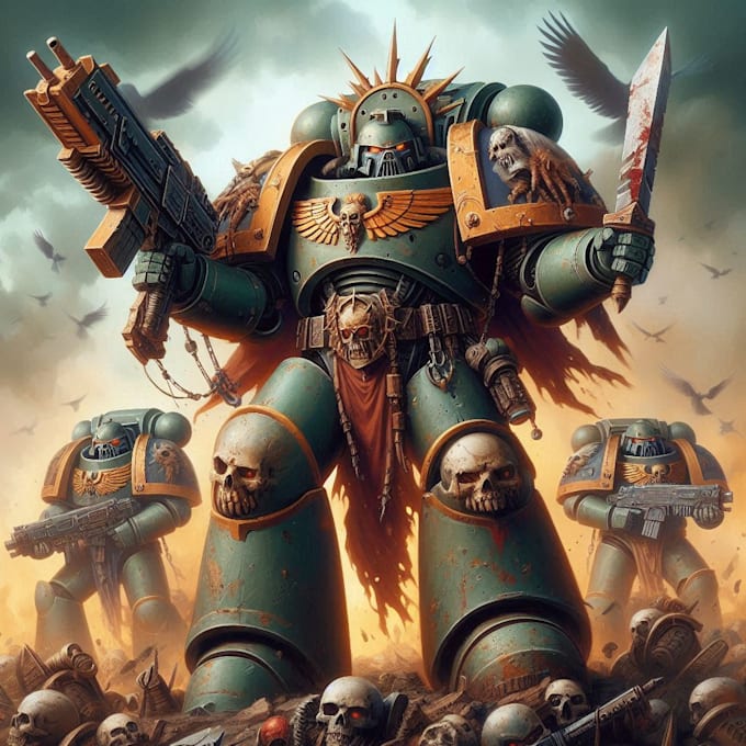 3d print and paint miniature figures warhammer painting 40k by Lebott ...