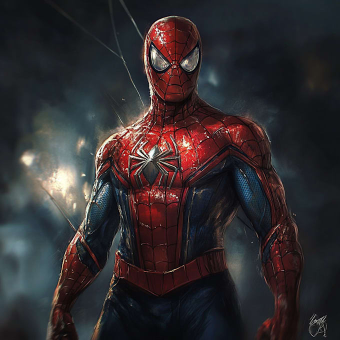 Draw comic book illustration marvel cartoon character design by ...