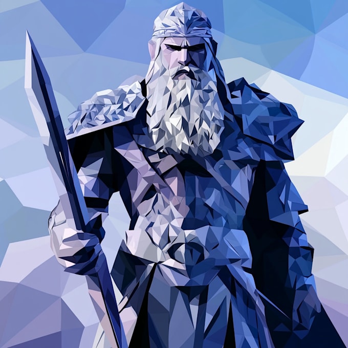 Draw a geometric low poly animal vector illustration by Ironasp | Fiverr