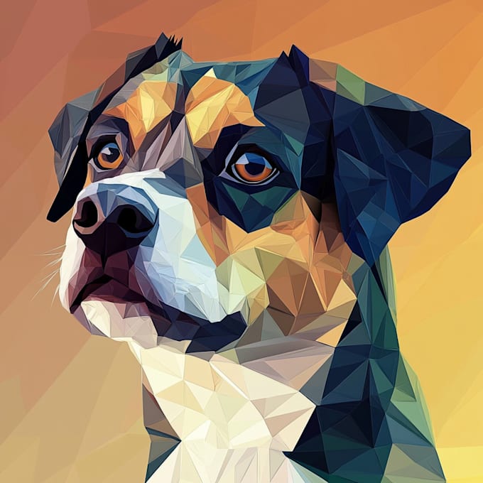 Draw portraits low poly, polygonal art, high poly art by Unwrallow | Fiverr