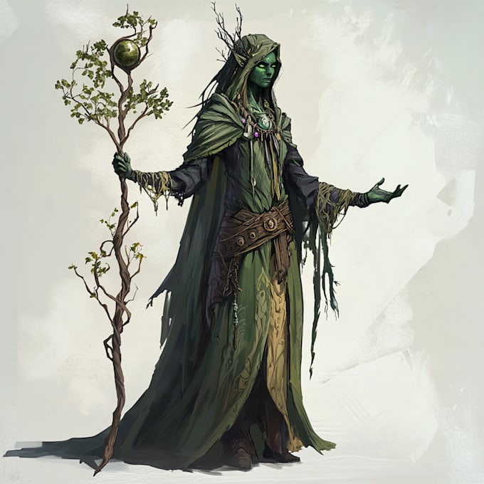 Dnd character art and dnd character art by Ronaarber | Fiverr