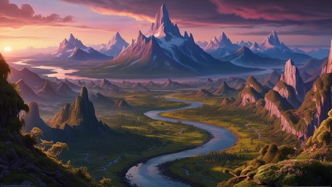 Draw amazing environment concept art and fantasy landscape by Albnchez ...