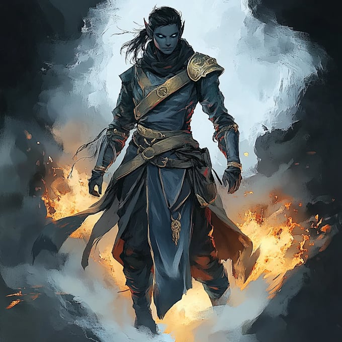 Design character drawings for dnd fanart by Carcagnan | Fiverr