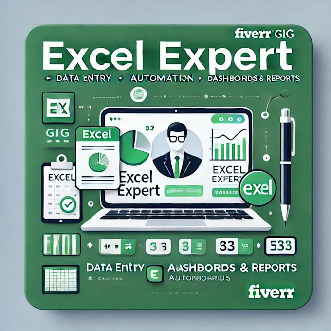 Do excel data entry, automation, and dashboards by Sunnyhai | Fiverr