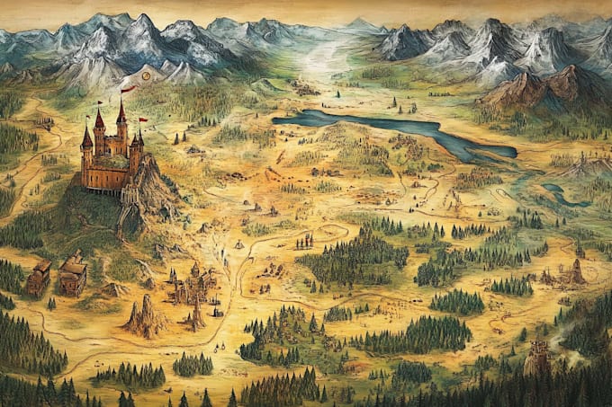 Make your fantasy maps by Belle_onyx | Fiverr