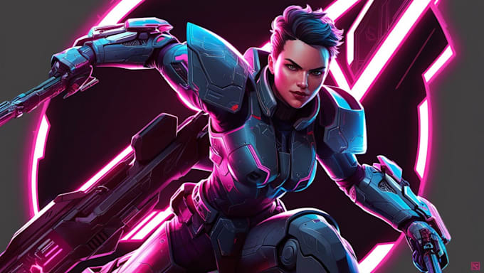 Draw sci fi , cyberpunk , mecha, fantasy character design by Ostoonast ...