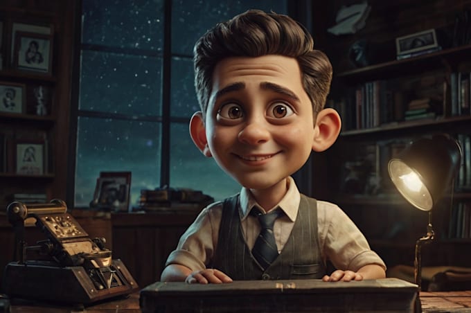 Draw nice style cartoon caricature as a profile picture by Derelack ...