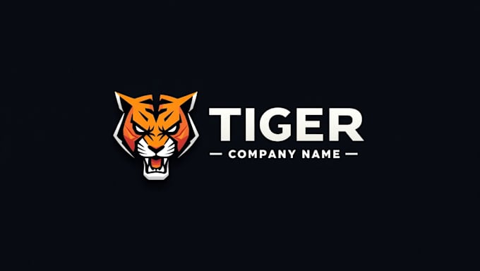 Do wonderful angry tiger face mascot logo in flat design by ...
