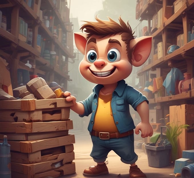 Design custom cartoon character by Ericaega | Fiverr
