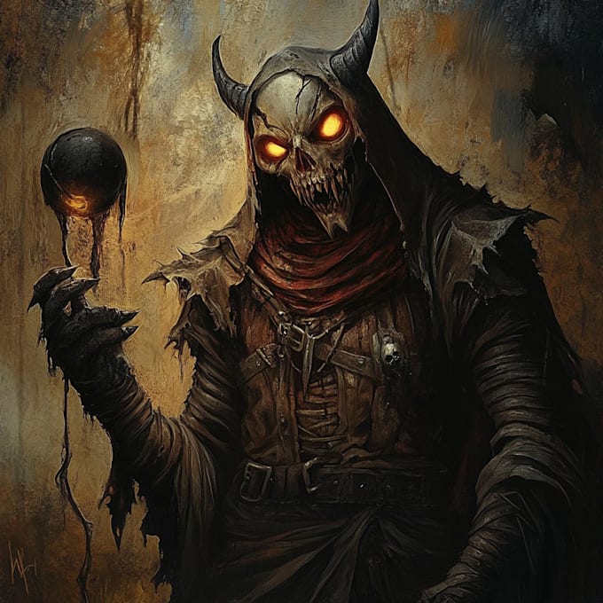 Design an awesome fantasy horror character art by Joab76 | Fiverr