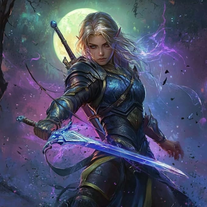 Make dnd character art,illustration, concept art, commission by ...