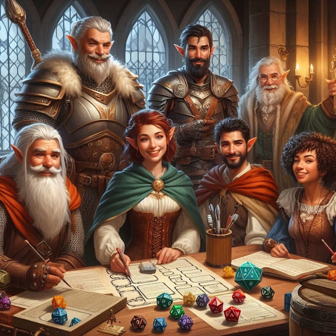 Draw dnd character art and dnd character art by Dillonllis | Fiverr