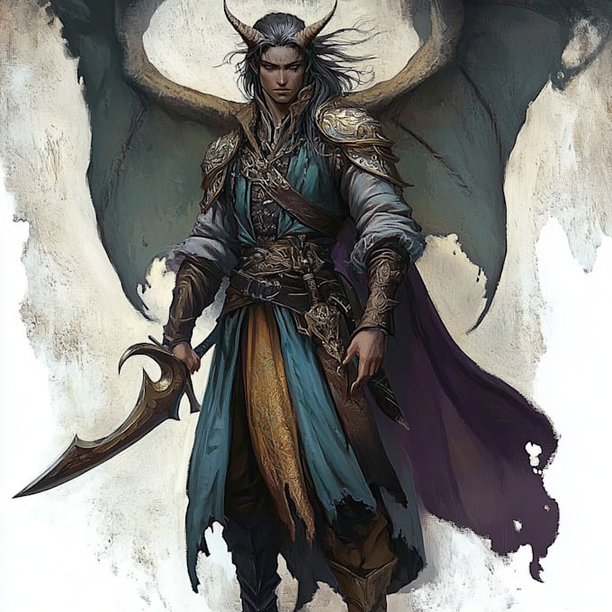 Draw dnd character and fantasy character art by Alliconda | Fiverr