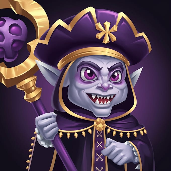 Draw you a fantasy character, portrait, cartoon by Martearter | Fiverr