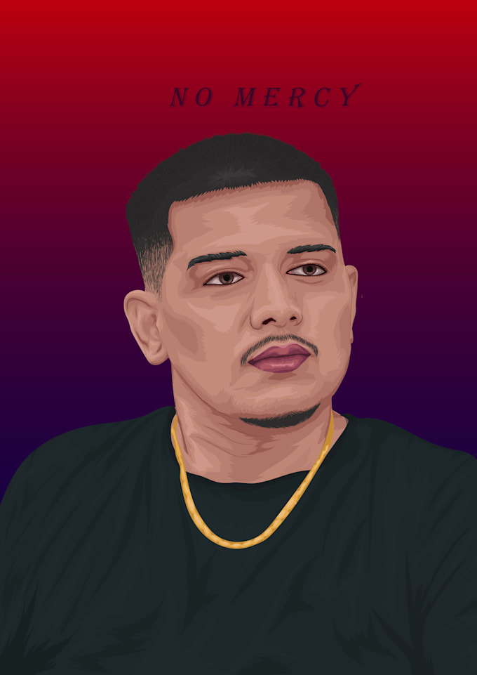 Custom vector portraits high quality digital art by Mujrimartist | Fiverr