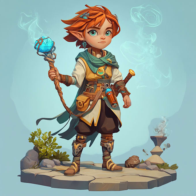 Draw 2d game character assets, props, background, oc by Nelia_fouch8 ...