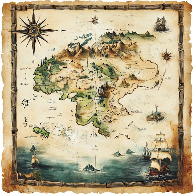 Draw your dream fantasy map by Jadineoysen | Fiverr