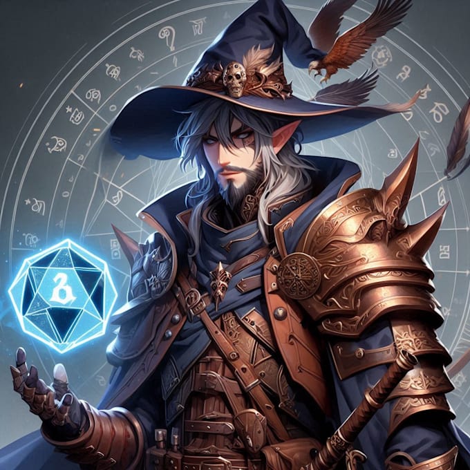 Design realistic fantasy dnd game character illustration by Mitchwen ...
