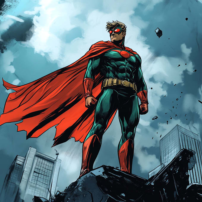 Draw your superhero character in comic style by Fashopper | Fiverr