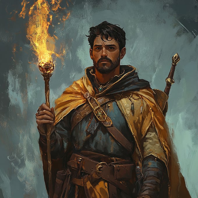 Draw a dnd character art and dnd character art by Rhenelis | Fiverr