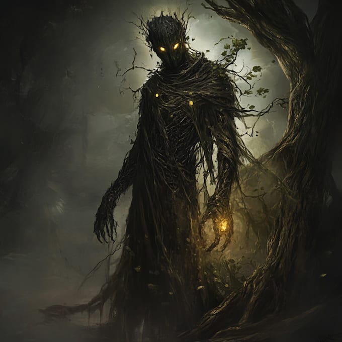 Make a fantasy horror character art with amazing quality by Nidbor | Fiverr