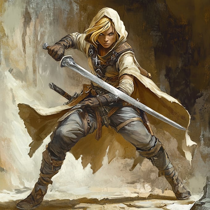 Paint your fantasy dnd character illustration by Salykoroma | Fiverr