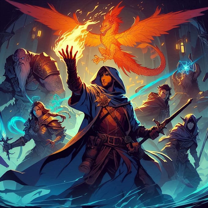 Draw dnd, fantasy character and dnd character art for you by Klidoc ...