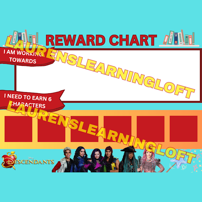 Create a customized reward chart for your child by Laurenchitty | Fiverr