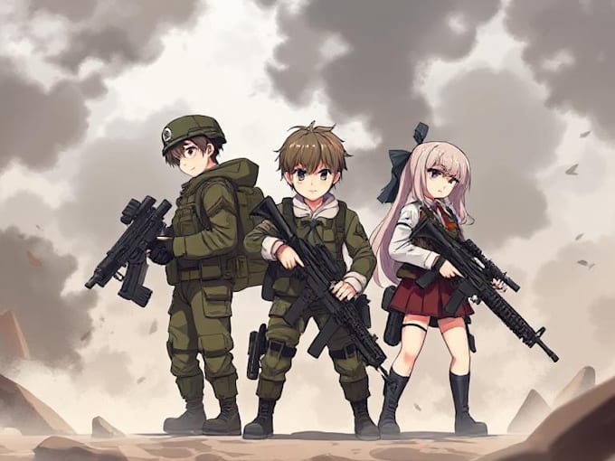 Create tactical and anime with a military theme for you by Ramoawki ...