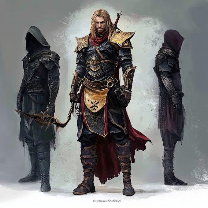 Create fantasy concept art and dnd characters design by Tiaelbrecht ...