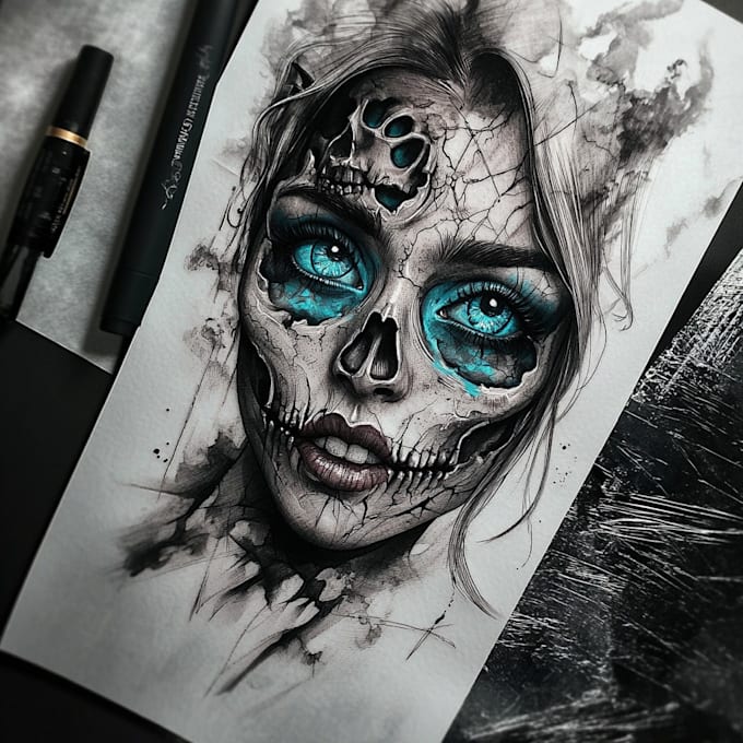 Desing a custom realistic tattoo for you by Amymonei | Fiverr
