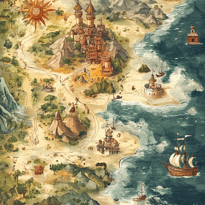 Design you rpg fantasy map by Arnedrabers | Fiverr