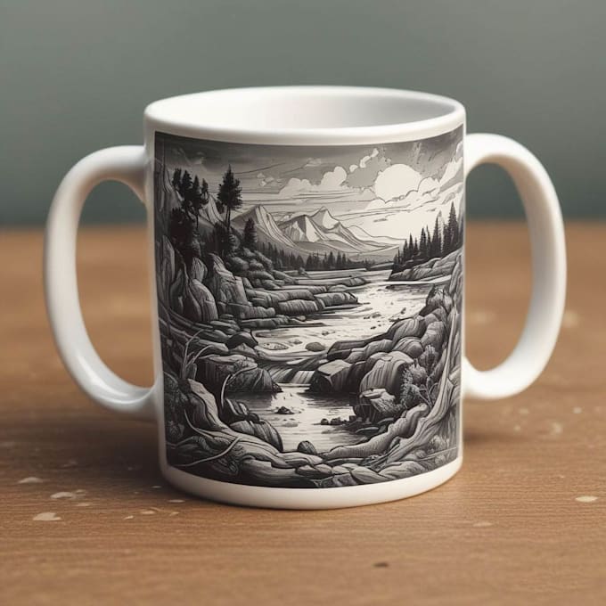 Make a custom coffee mug, wine glass, water bottle design by ...