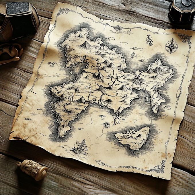 Do hand drawn fantasy map illustration,dnd,world map, by Shadendarkins ...
