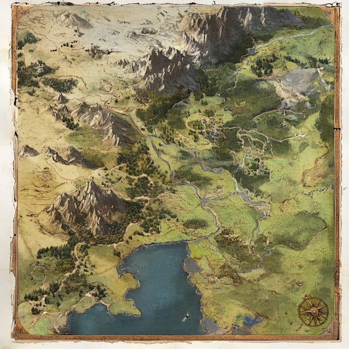 Make a fantasy map for your dnd game by Adottingh | Fiverr