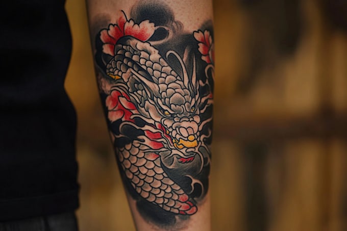 Make a traditional japanese irezumi tattoo by Ruarmeulen | Fiverr