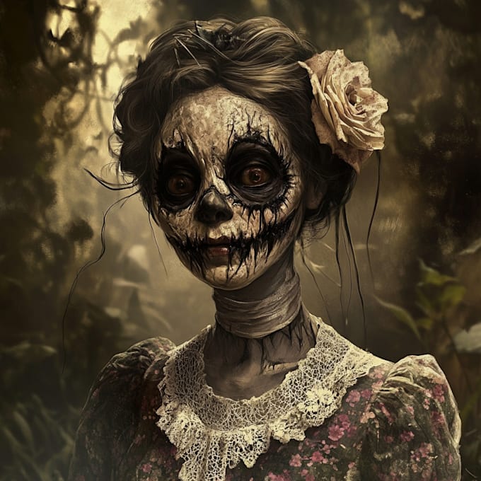 Make a fantasy horror character art and illustration by Samiiro2 | Fiverr