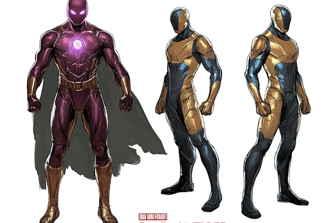 Create concept art superhero character design for comics by Marthikatz ...