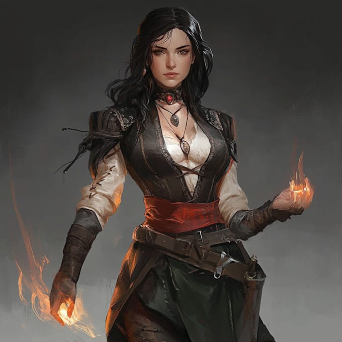 Draw dnd character design and illustration by Nannields | Fiverr