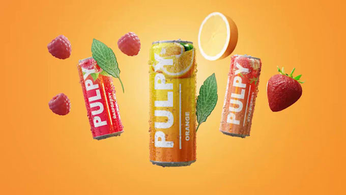 Create 3d beverage bottle animation, 3d commercial video for drinks, 3d ...