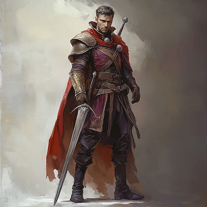 Draw dnd party art, pathfinder group, and fantasy characters by ...