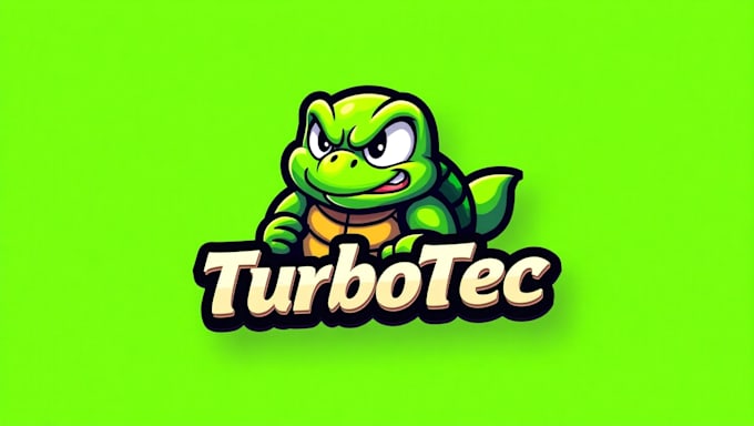 Do angry turtle cartoon mascot logo design by John_jiley | Fiverr